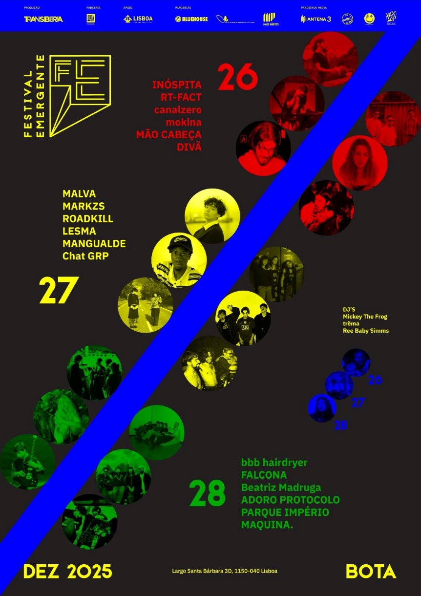 Festival Emergente 2025: cartaz completo e bilhetes